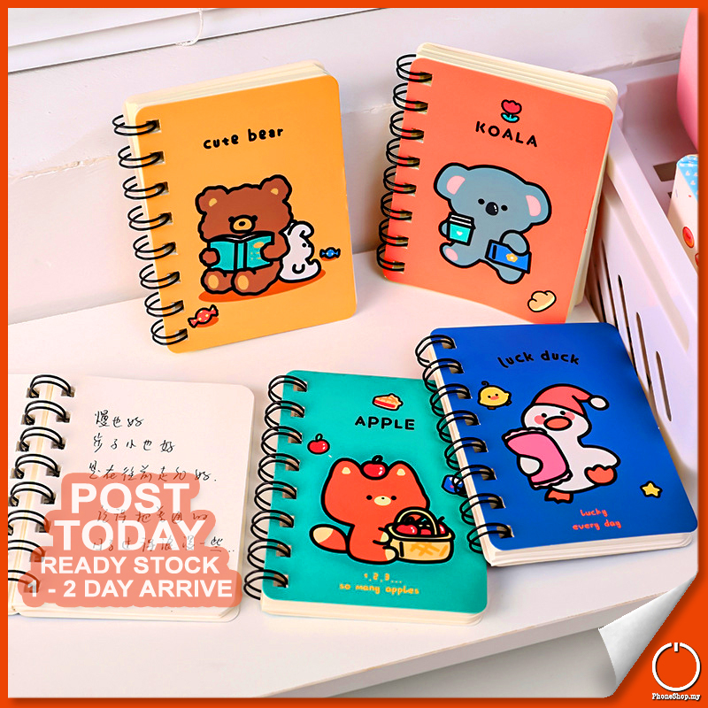 𝐉𝐎𝐘𝐅𝐔𝐋 𝐉𝐎𝐓𝐓𝐄𝐑 A7 Size Cartoon Mini Pocket Notebook Spiral Writing ...