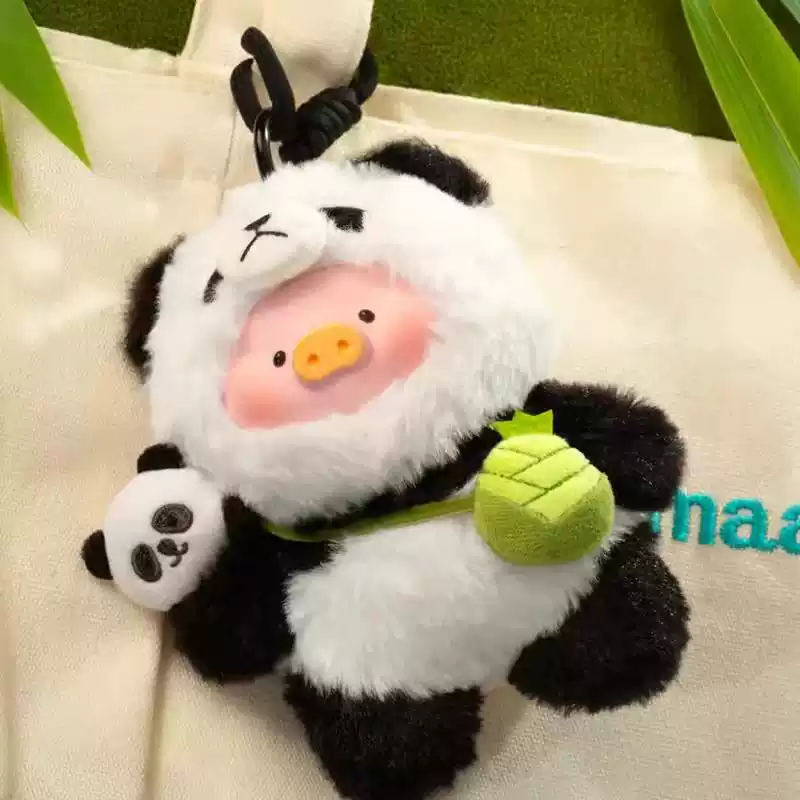 Original TOYZERO+ Canned Lulu piggy panda plush soft vinyl doll pendant ...
