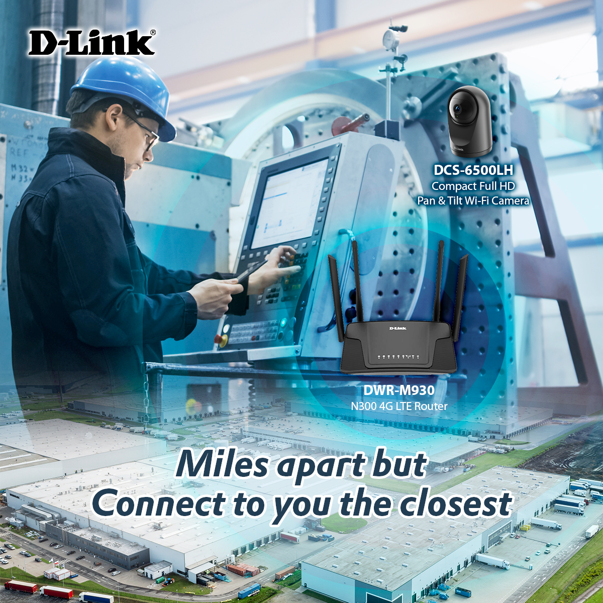 D-Link N300 4G LTE Sim Card Wireless Router build in VPN Client with 4 external antenna support ...