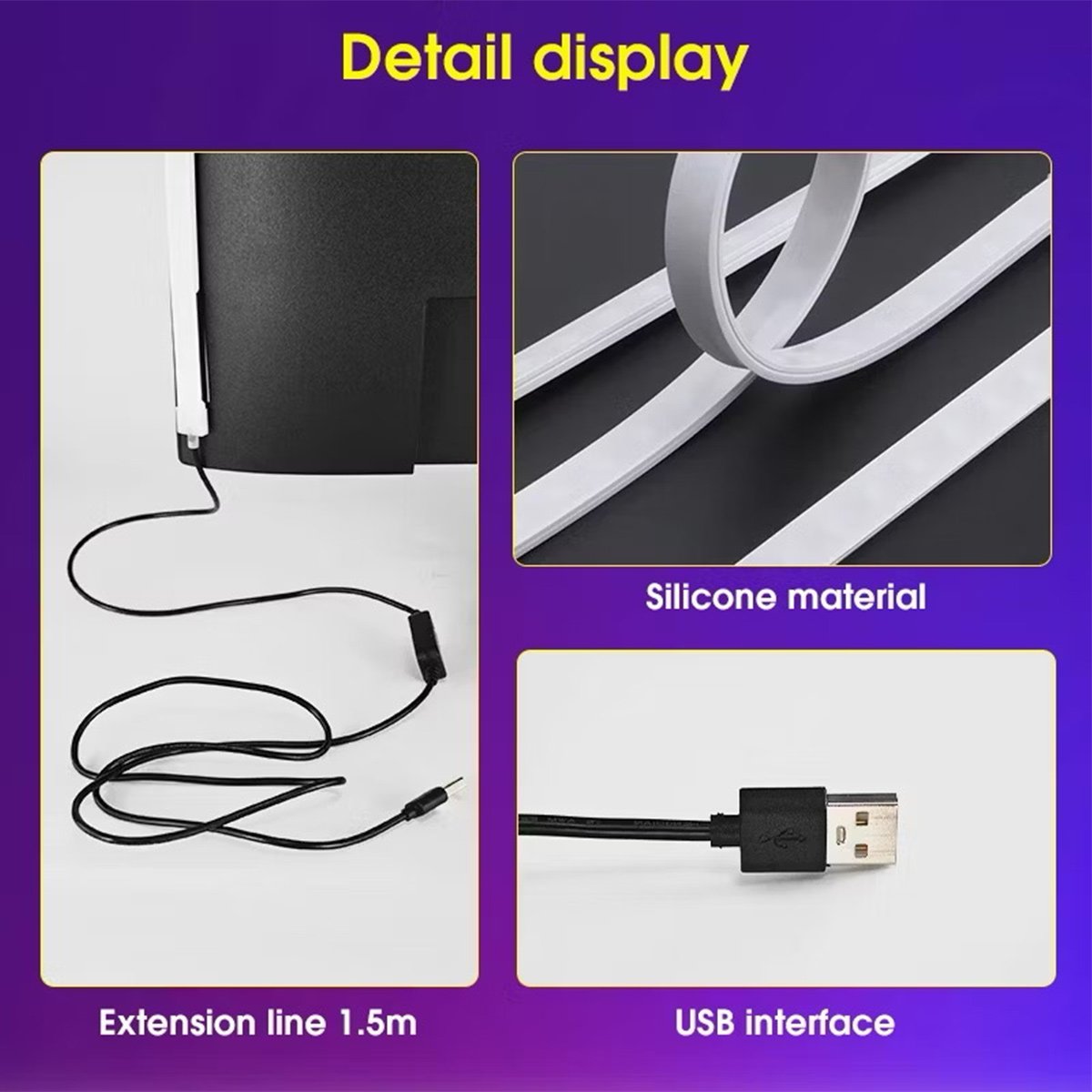 Skydimo H202 24"-34" RGB LED Backlight Sync with Computer Monitor Music ...