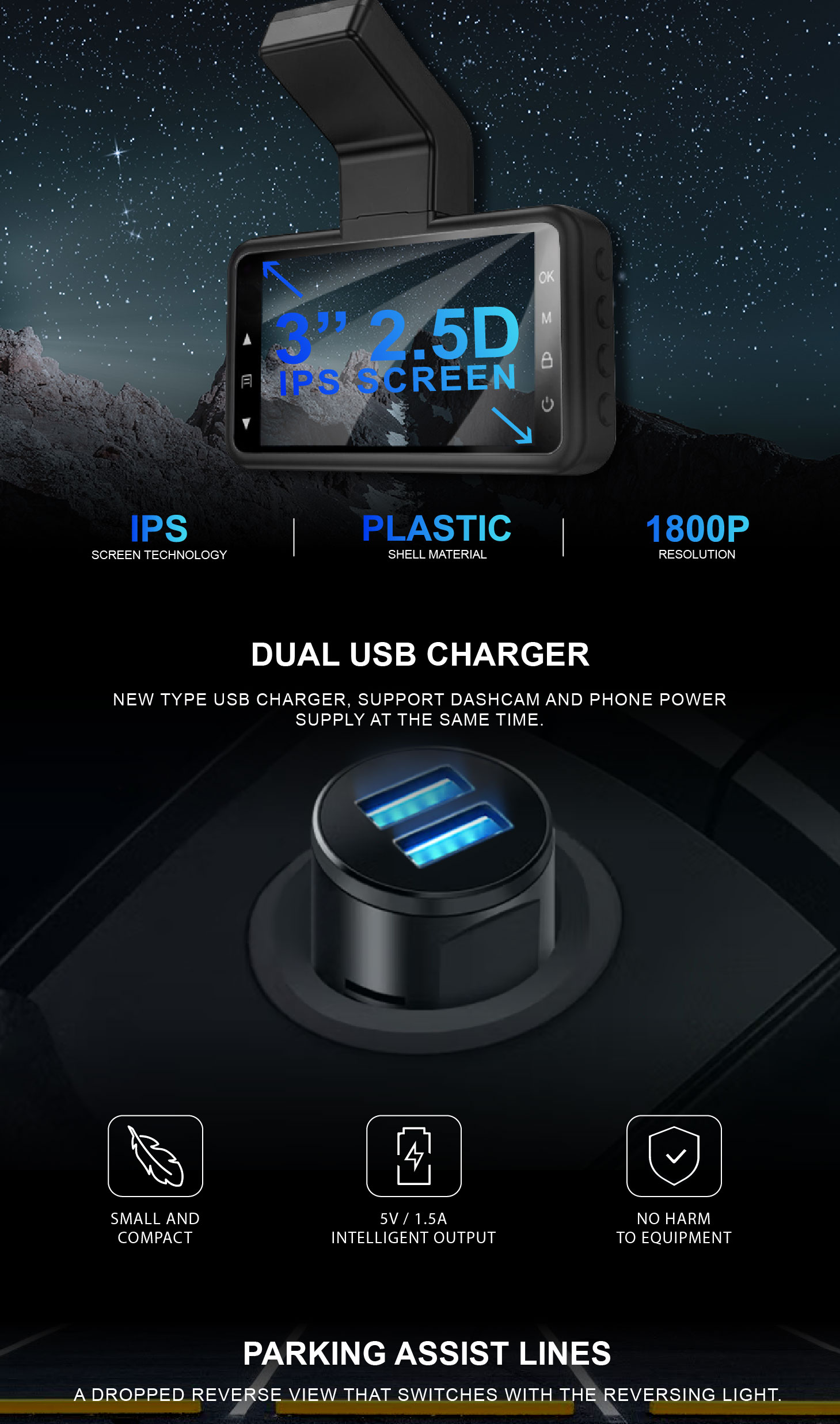 Azdome M17PRO 3K Quad HD+ Dual Channel Front & Rear Dash Cam Night ...