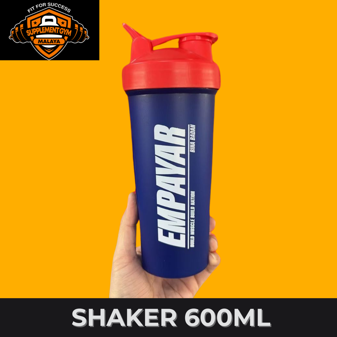 SHAKER 600ML EMPAYAR BINA BADAN - FOOD GRARE WATER DRINK BOTTLE ...