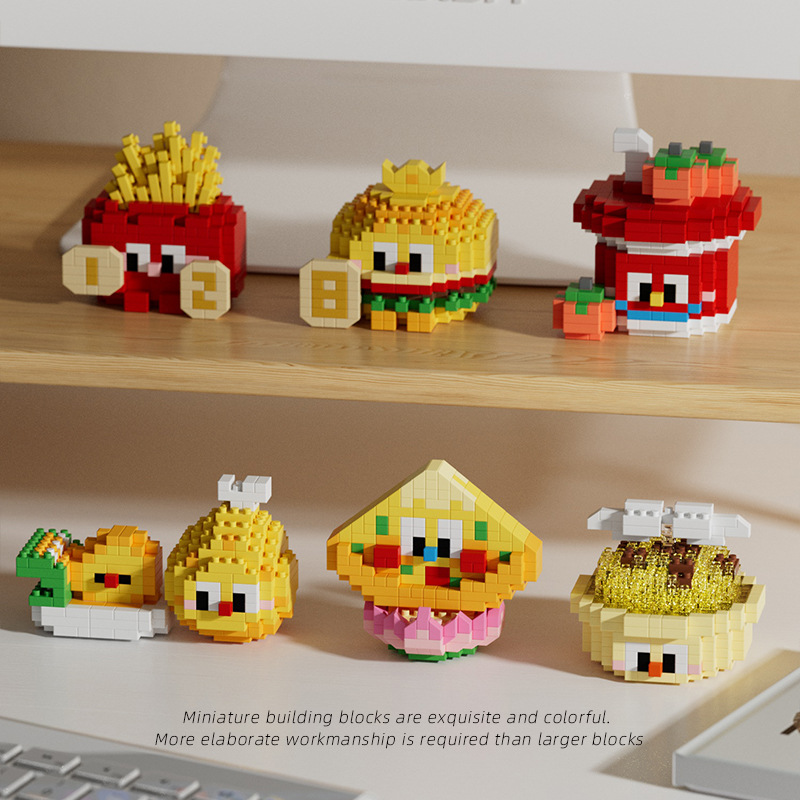 MINI BRICKS COMPATIBLE TOY FAST FOOD SERIES 5 DESIGNS MICRO NANO BLOCKS ...
