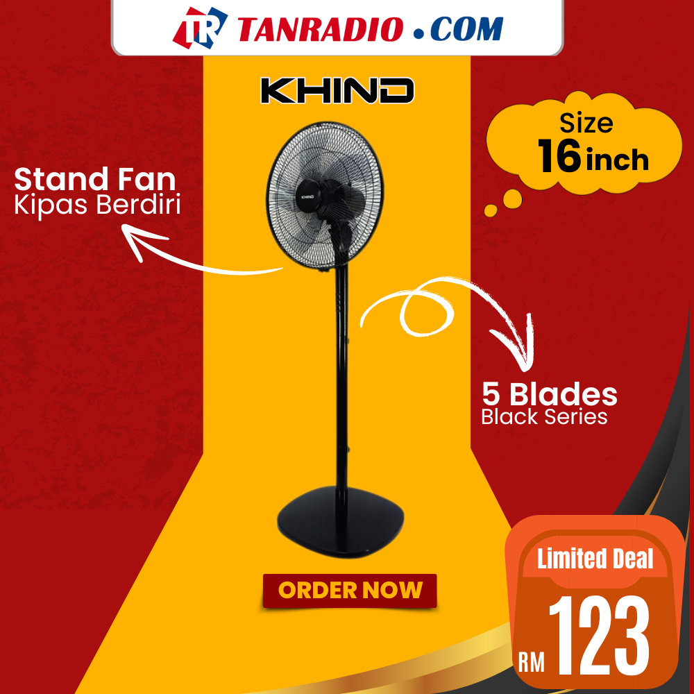 Khind Stand Fan 16” 14” SF1663H SF1682 SF141 Kipas Berdiri 站立式风扇 ...