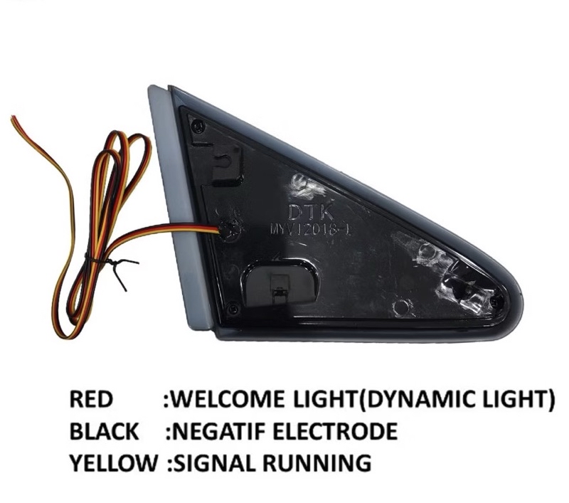 Front side mirror Triangle Cover With led Alza/Myvi/Axia/Bezza | Shopee ...