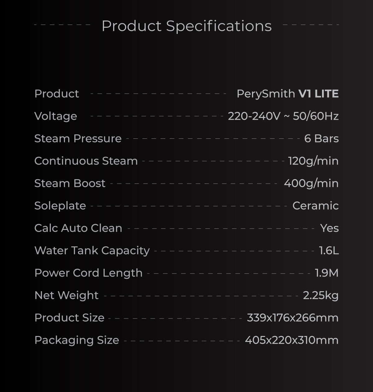 PerySmith Steam Generator Iron SteamPro Series V1 Lite | Shopee Malaysia