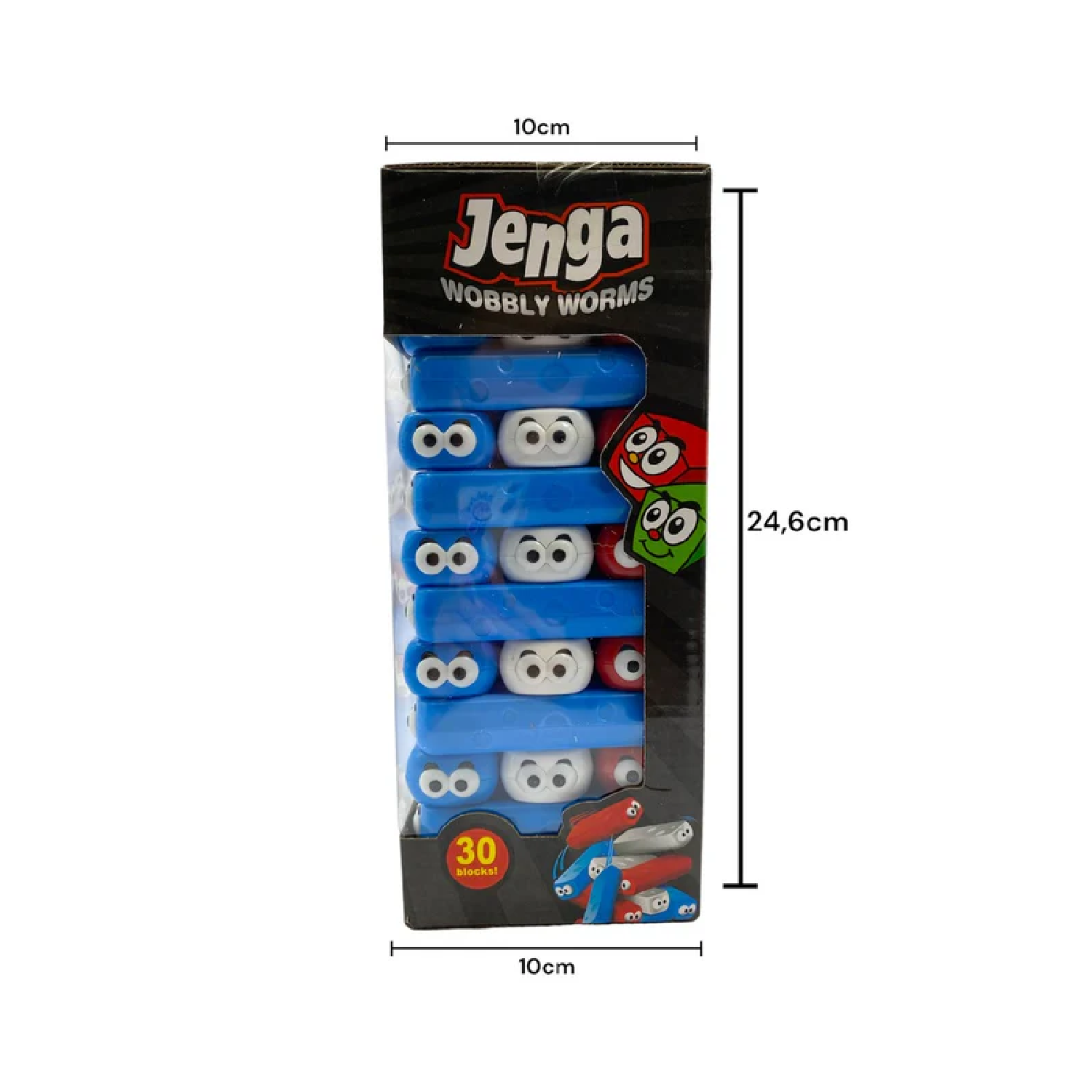 Jenga Wobbly Worms Tower Balancing Game Blocks Game Tower Permainan ...