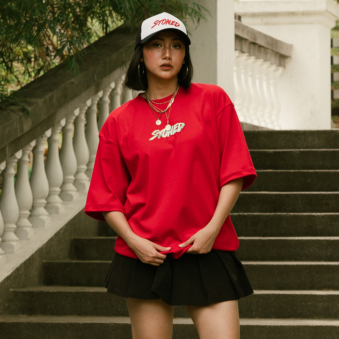 Stoned Golden Jade : Genetic Hexagon Jade Tee Red | Shopee Malaysia