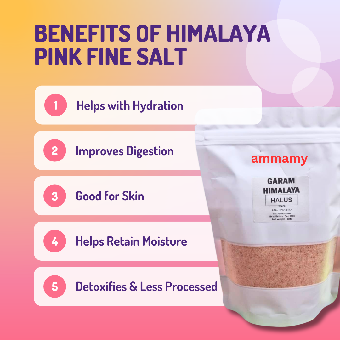 Saigon Naturals Garam Himalaya Original Halus Pink Himalaya Fine Salt ...
