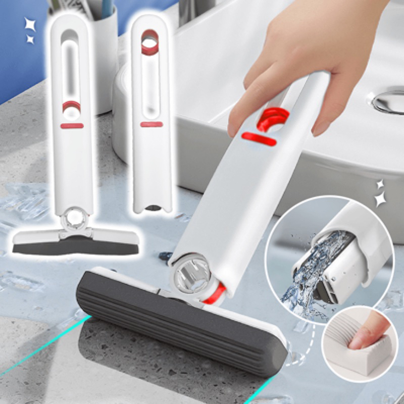 Mini Squeeze Cleaning Mop – Portable Sponge Mop for Car, Desk ...