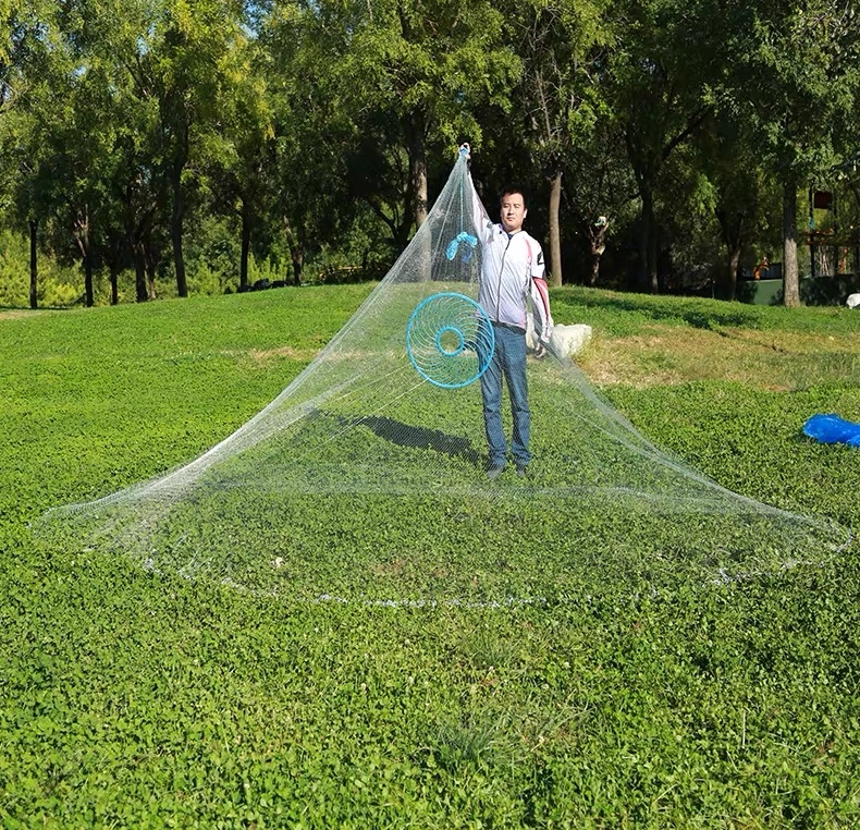 Jala Ikan 10 Kaki Frisbee Fishing Net Cast Net Hand Casting Fish Net ...