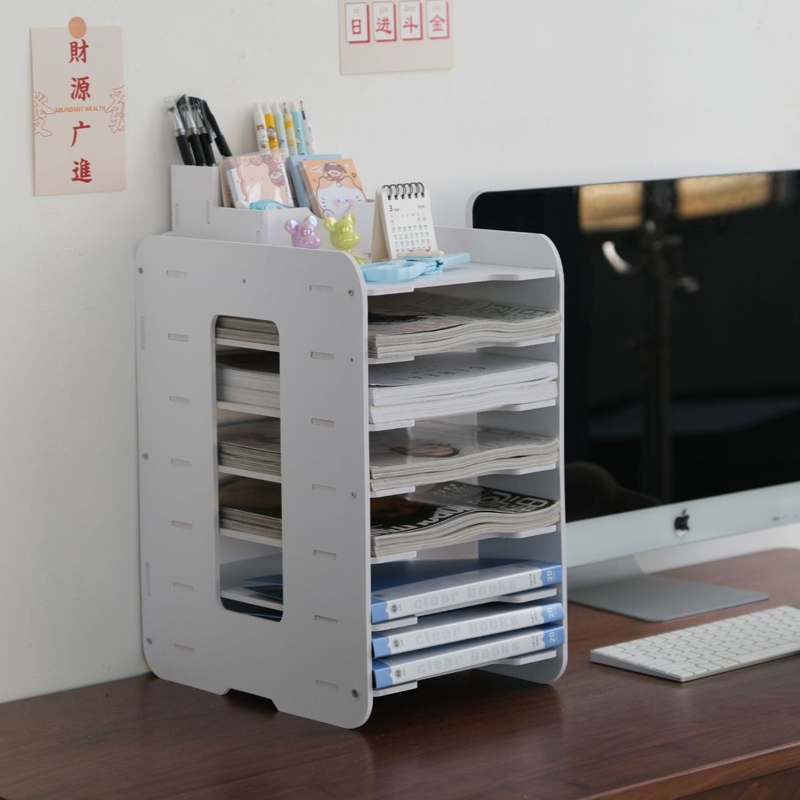 🇲🇾 Ready Stock 4/5/7 Layer A4 Paper Organizer Tray Document Tray Rack ...