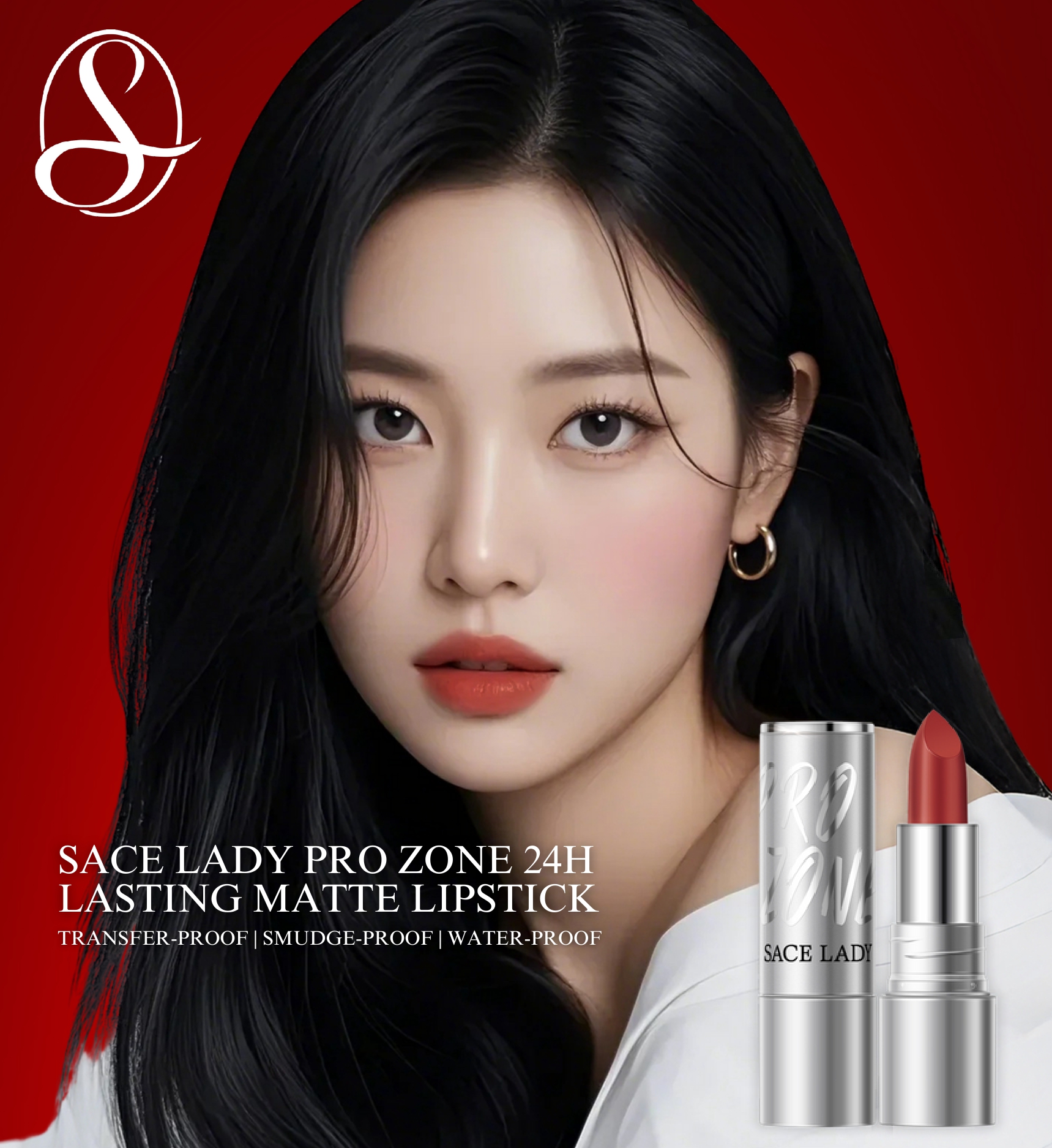 SACE LADY Lipstick Lipmatte 24H Lasting Lipstick Waterproof Tahan Lama Gincu Tahan Lama 24 Jam 8 ...