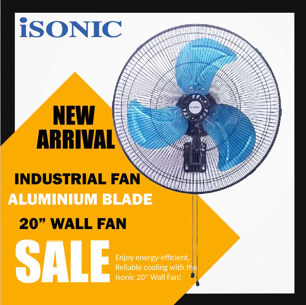 Isonic 20'' Industrial Wall Fan CTF-IWF20 - 72 Hours Non-Stop ...