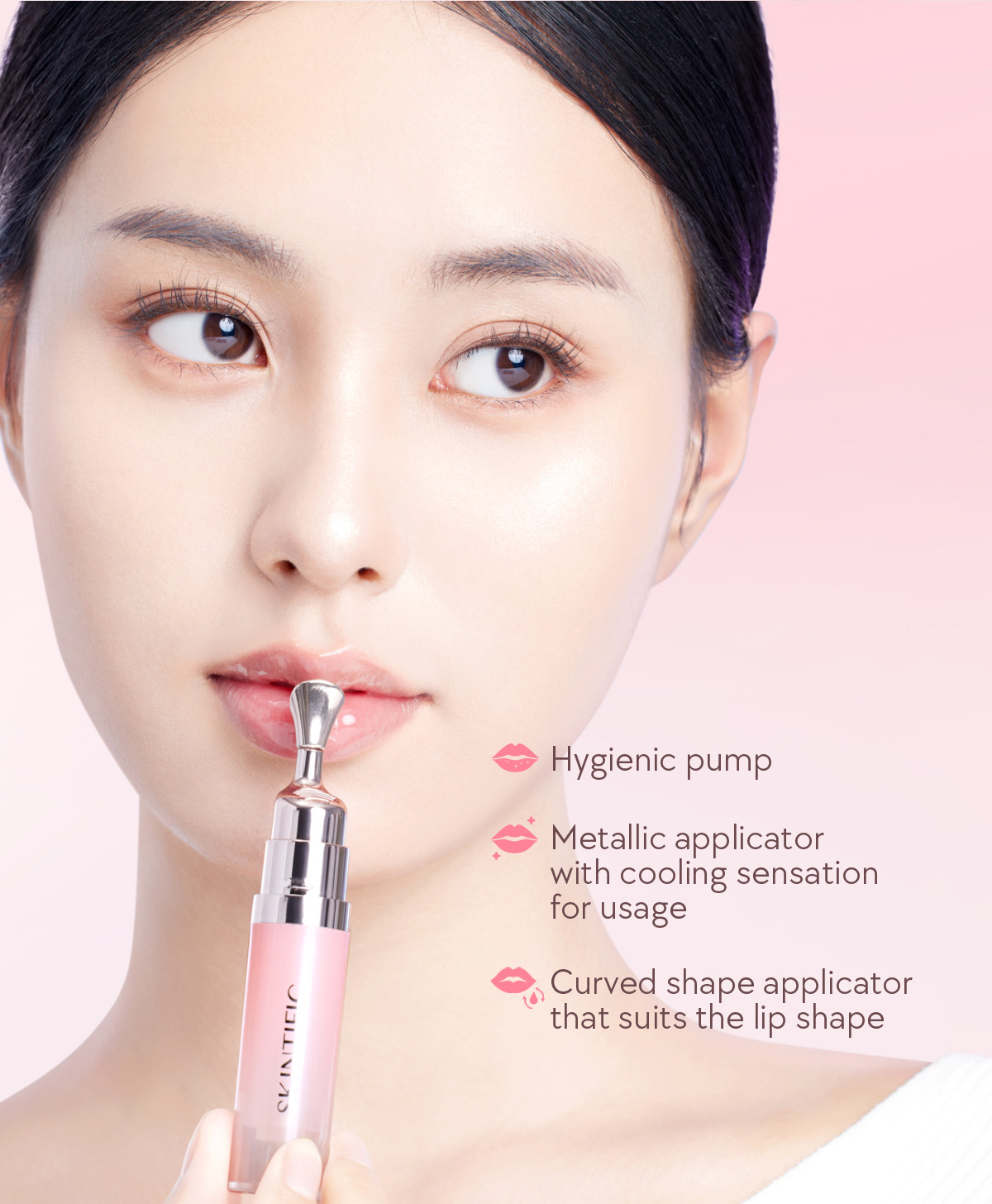 SKINTIFIC Peptide Nourishing Lip Serum Brighten Even and Smoothen ...