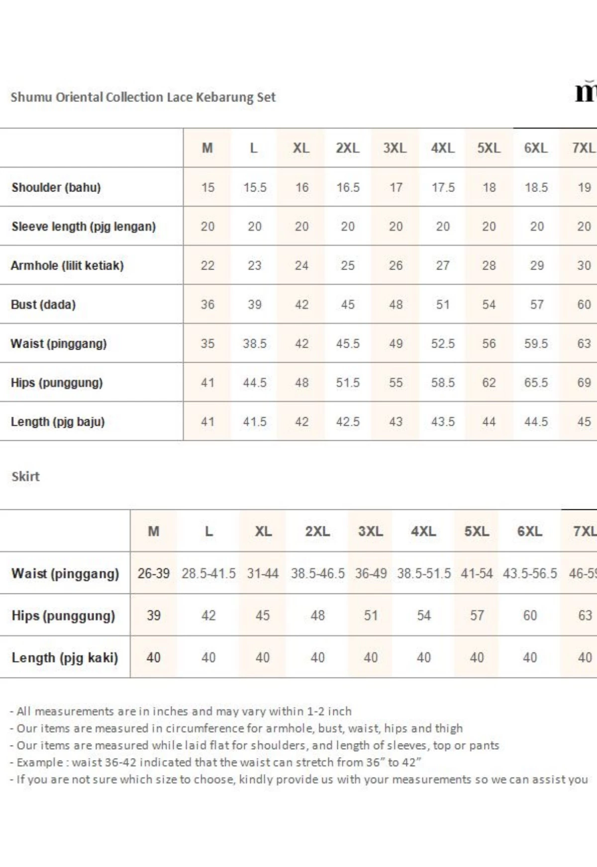 Shumu Oriental Collection Lace Kebarung Set | Shopee Malaysia