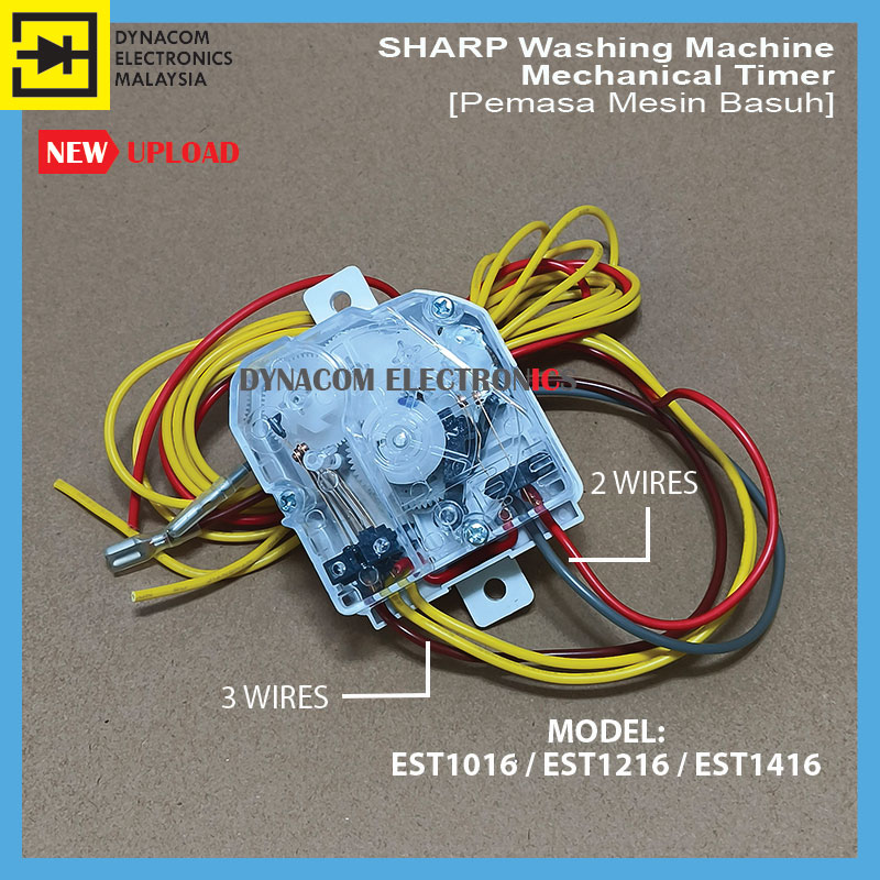 SHARP Washing Machine Mechanical Timer [Pemasa Mesin Basuh] MODEL: EST1016 / EST1216 / EST1416 ...