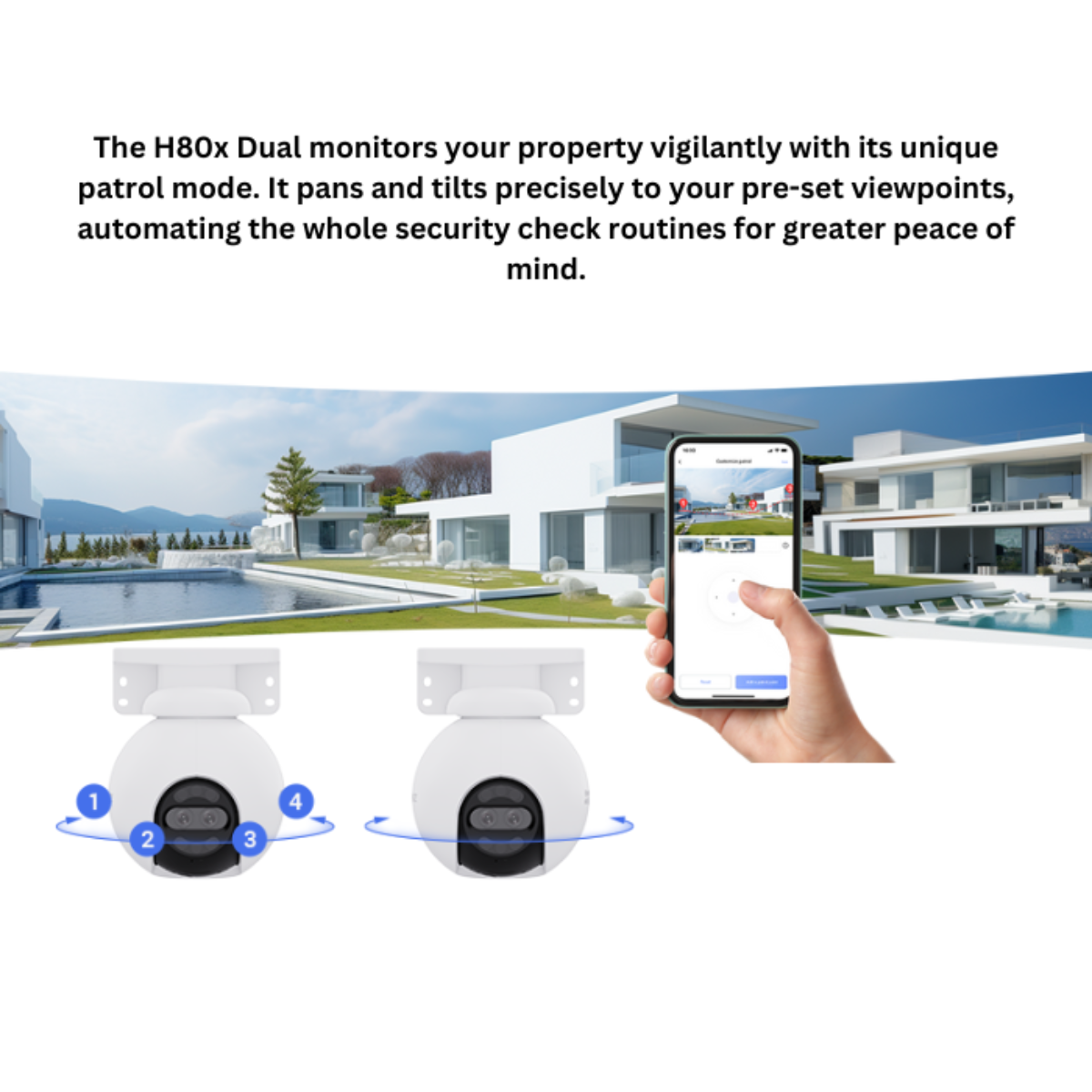 Ezviz H80X Dual 4K/8MP Outdoor/Indoor 360 Pan/Tilt ColorFULL Night ...