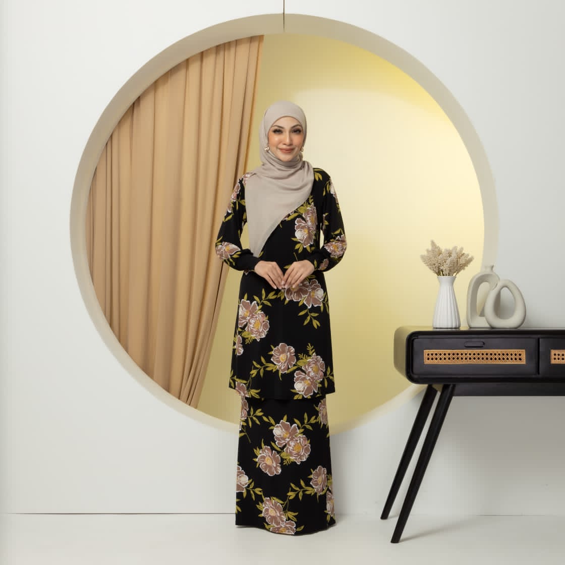 3D AE0115 Baju Kurung Moden TRISHA Lycra Korea Selesa Cantik Anggun ...