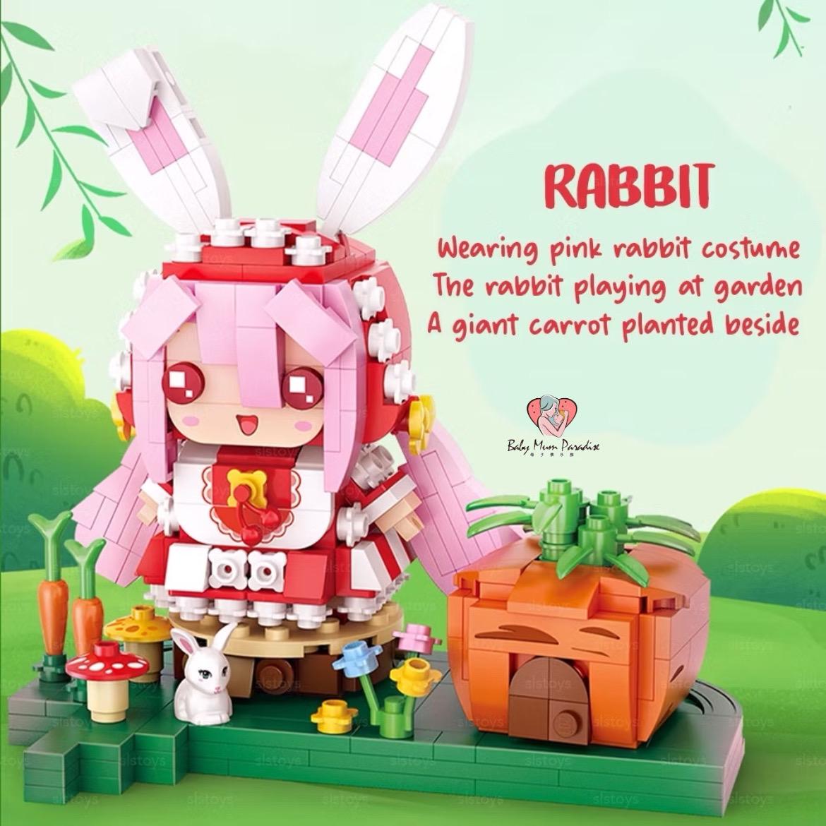 LOZ IDEAS Mini Block 1662 / 1663 / 1664 / 1665 Animal Kingdom Cartoon Character Building Brick ...