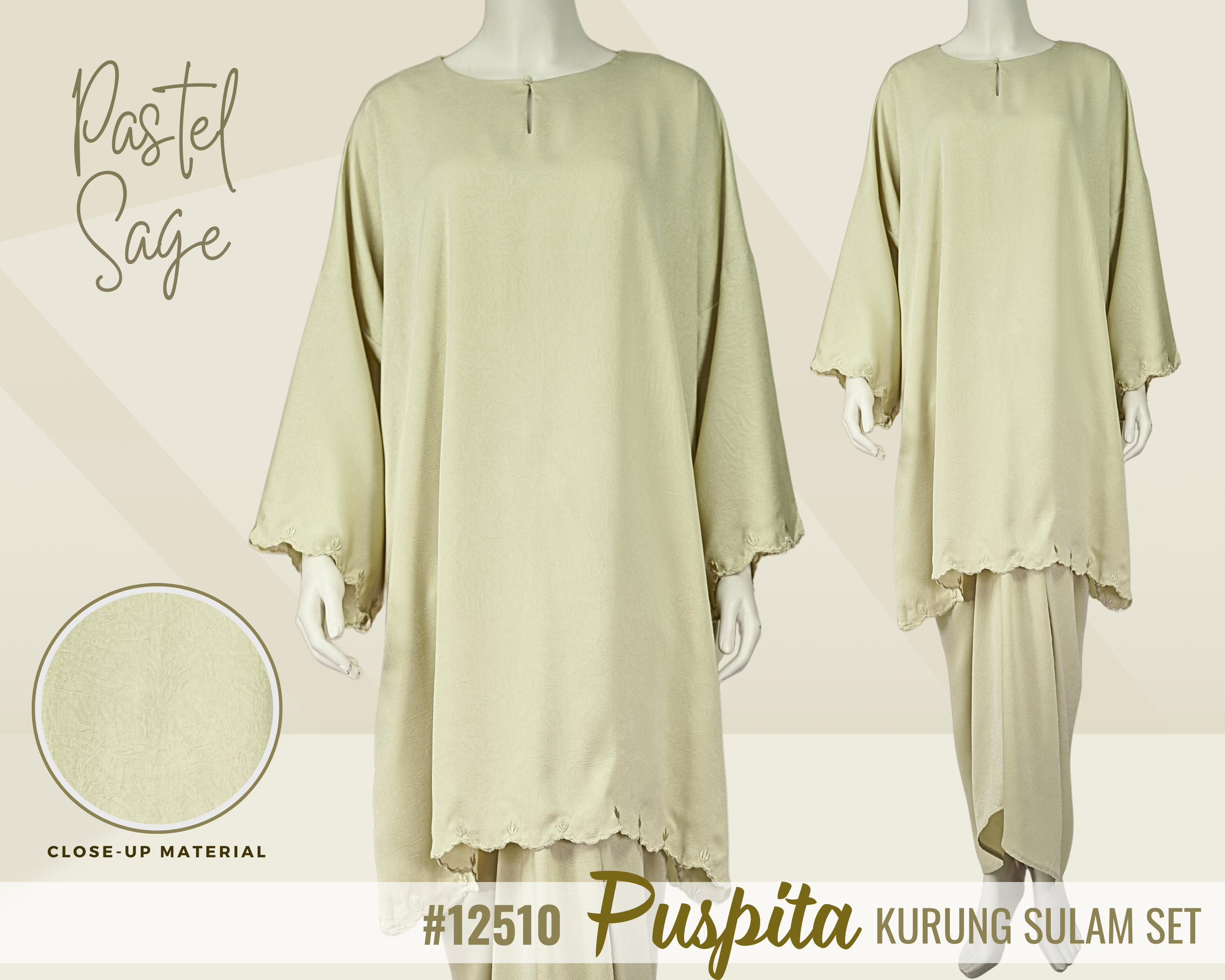 JJ COUTURE PUSPITA KURUNG SULAM SET KOLEKSI RAYA 2025 | Shopee Malaysia