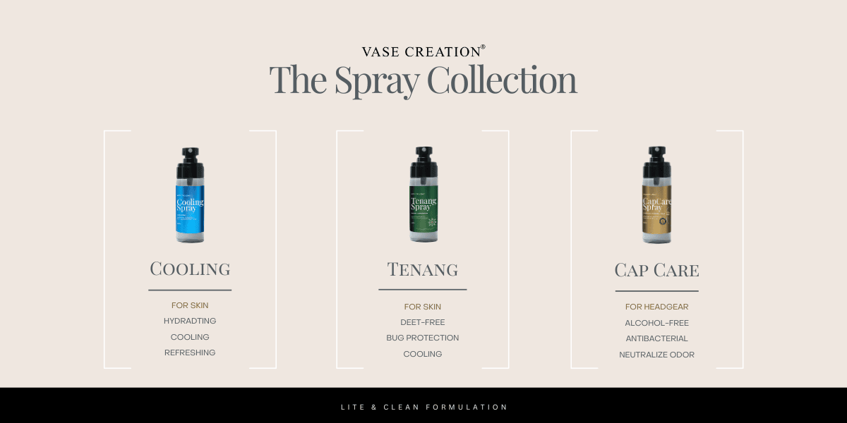 Vase Creation Cap Care Spray 80ml - Alcohol-Free Deodorizer for Cap/Hat ...