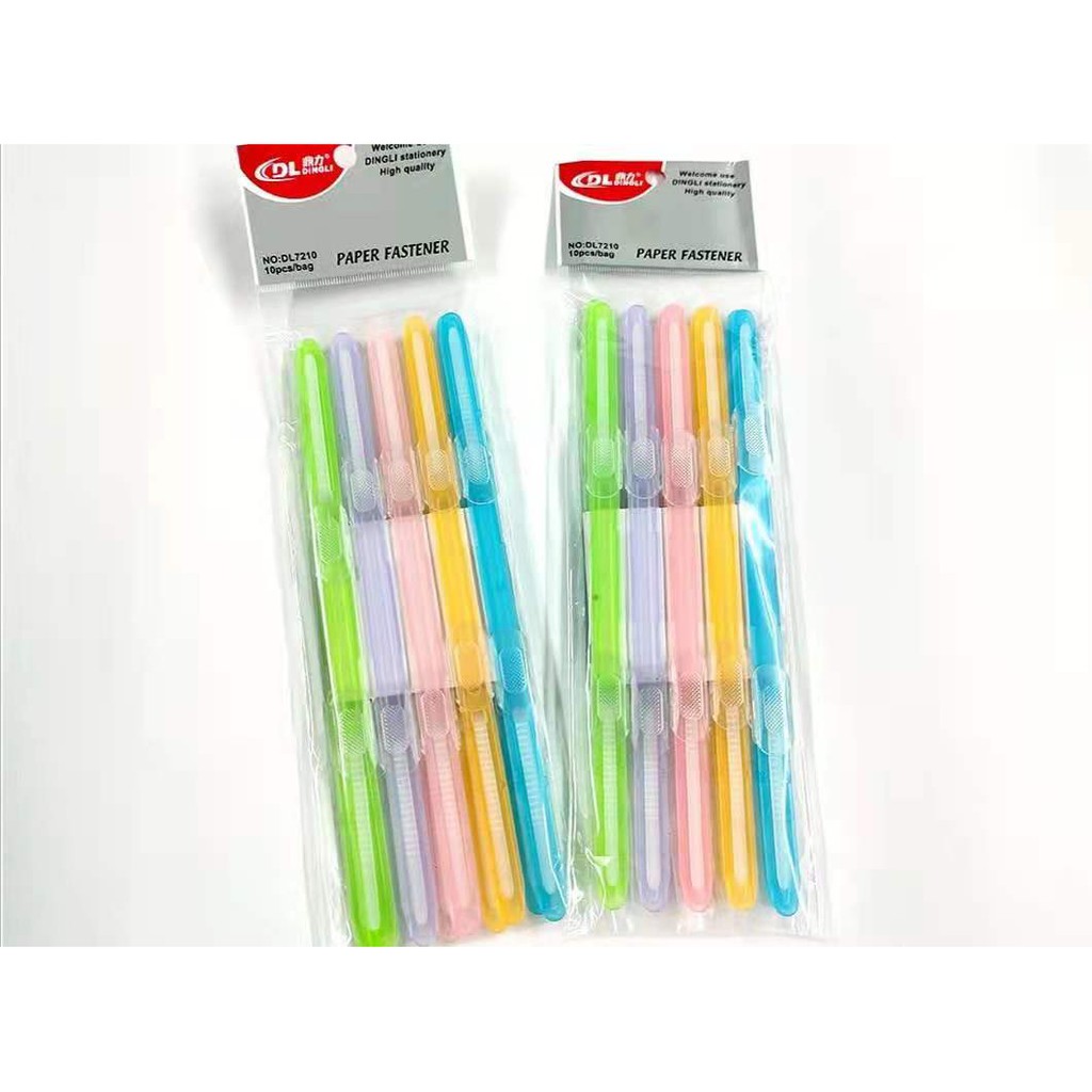 Flat File Clip /Paper Fastener 10 pieces/per pack (DL 7210) | Shopee ...