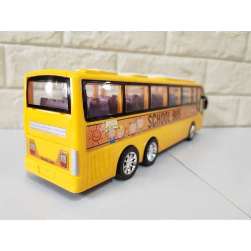 Kids Big Size School Bus Vehicle Pretend Toy Playset Mainan Bas Sekolah ...