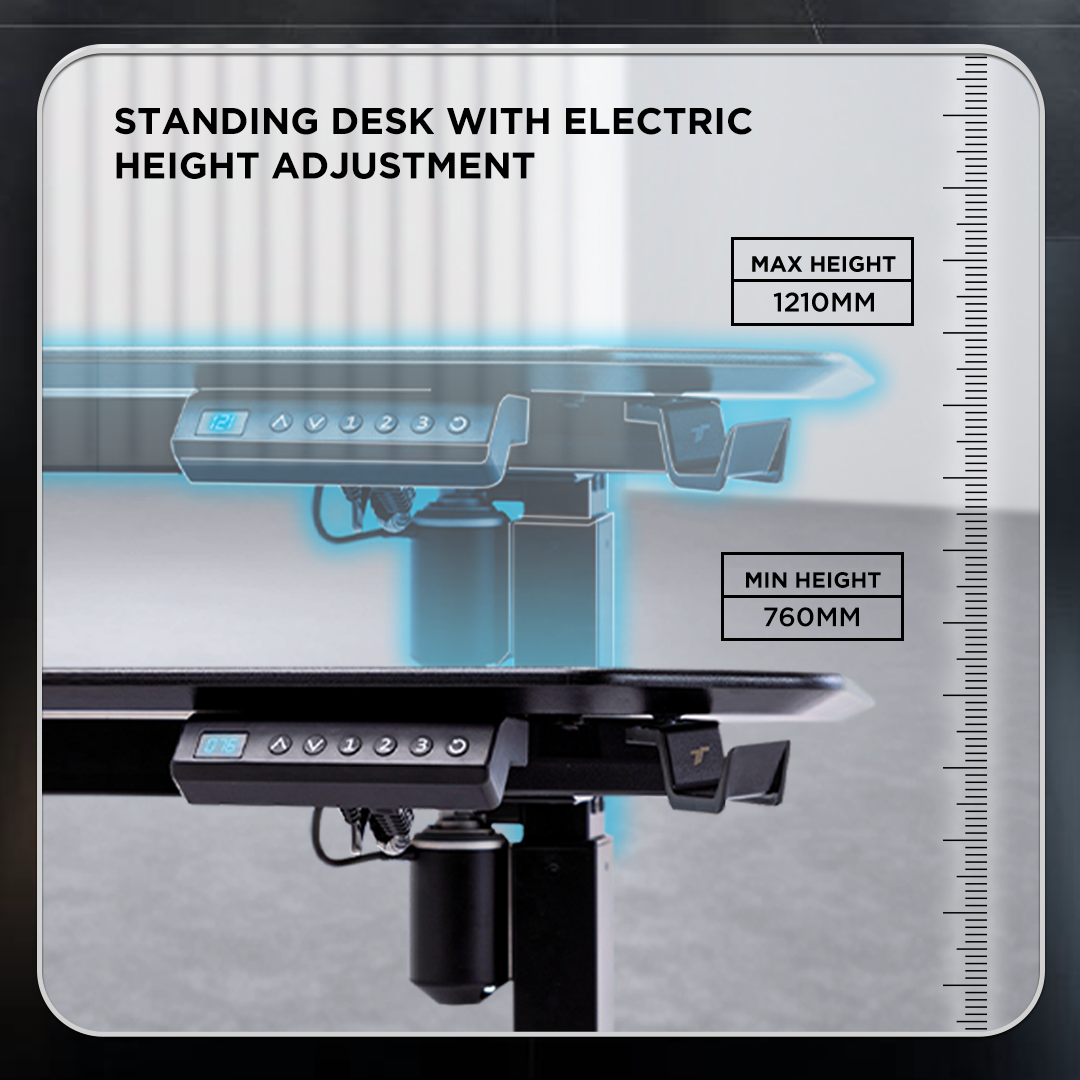 TTRacing Titus / Titus X Smart Standing Desk Gaming Table Study Working ...