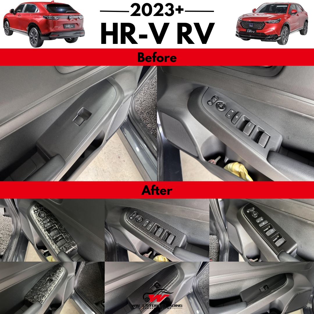 Honda HR-V HRV RV 2022-2025+ Forged Carbon Trim/Glossy Black Power ...