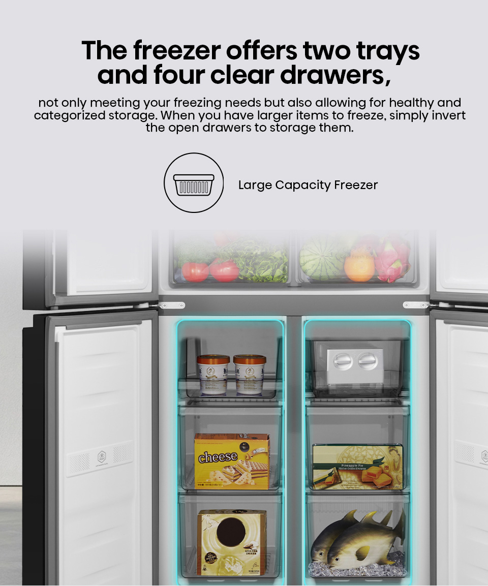 [NEW] Hisense 520L 4 Door Inverter Refrigerator Black / All Zone Active ...