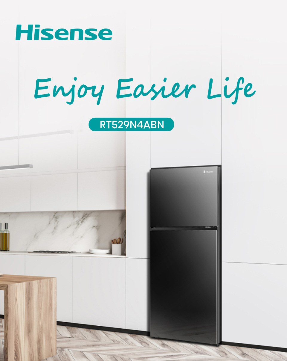 [NEW] Hisense 500L 2 Door Inverter Refrigerator Black 4 Star Energy ...
