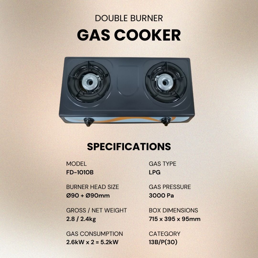 KHIND GAS COOKER GC6010 / PHISON PGC-310 / MILUX YS-3039SS / FARADAY FD-1010B / FD-1210S / FD ...