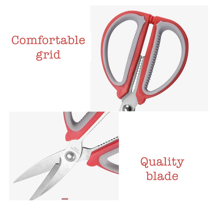 𝐏𝐑𝐎 𝐒𝐍𝐈𝐏𝐒 Stainless Steel Multipurpose Kitchen Scissors Heavy Duty ...