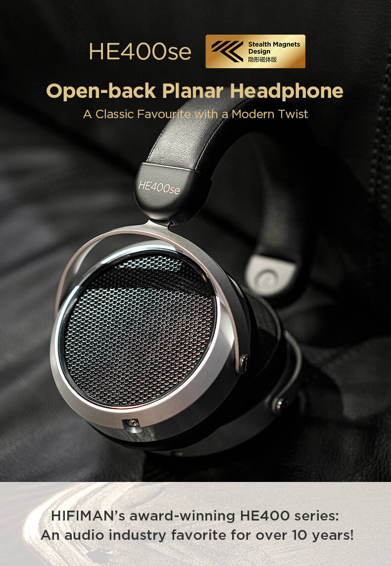 Hifiman HE400SE, Open Back Headphones (Stealth Magnet/ Non-Stealth ...