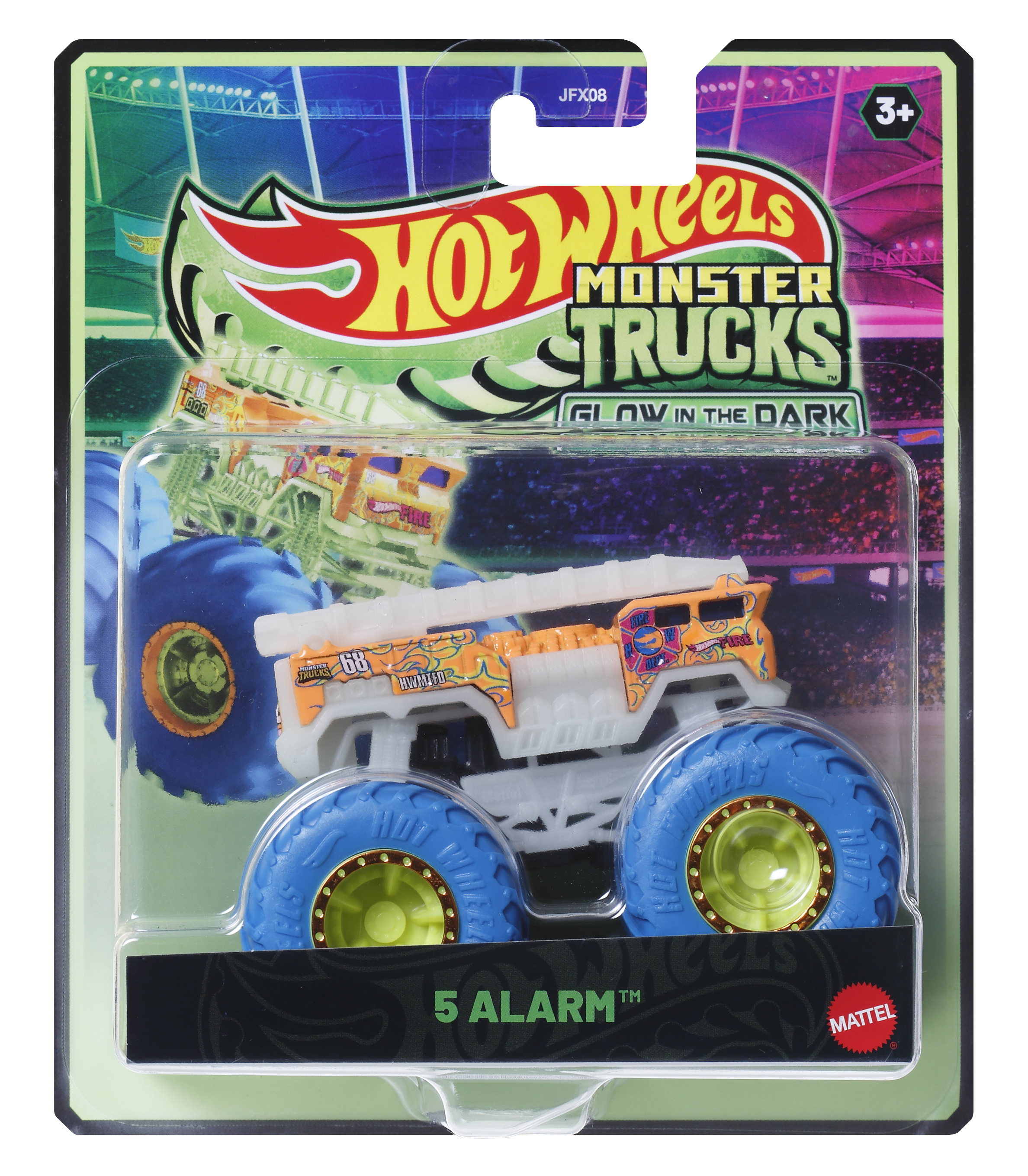 Hot Wheels Monster Truck 1:64 Glow In The Dark - Assorted (JFX08 ...