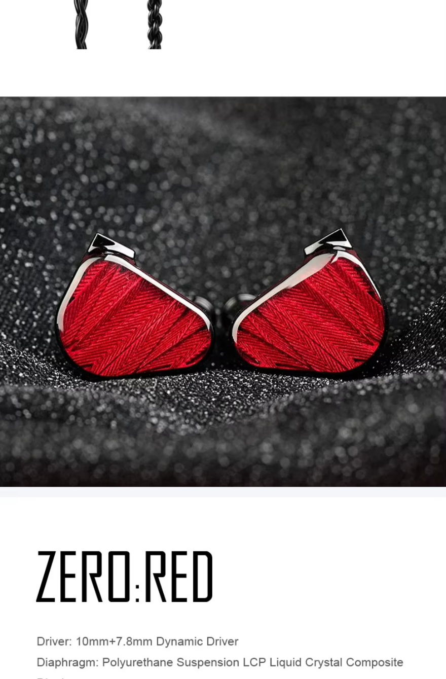 Truthear x Crinacle Zero Red, In-Ear Monitors: Dual Dynamic Drivers ...