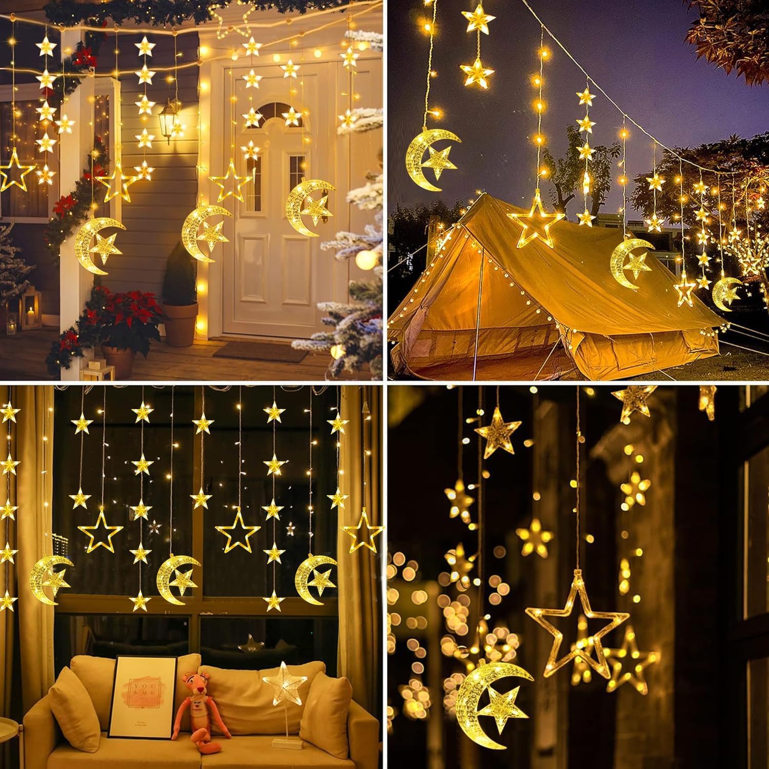 4M 138LED EID Light Lampu Raya Multicolor 8 Modes Fairy Lights Eid ...