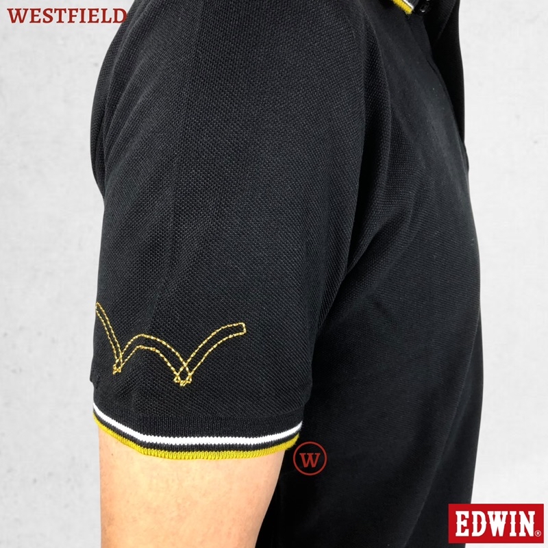 🔥New Arrivals🔥 EDWIN® Men’s Signature New Logo Embossed Polo Collar T-Shirt ( 7482 1939 ...