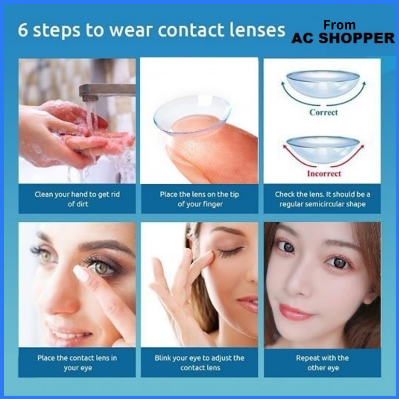 TERESA Contact Lens Lence Free Case KKM MDA CERTIFICATEHot Natural ...