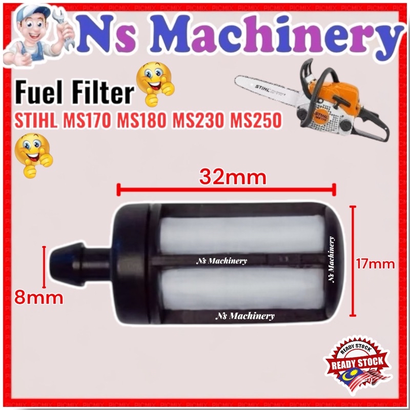 MS170 MS180 Fuel Filter for Gasoline Chainsaw MS211 MS231 MS251 MS271 ...