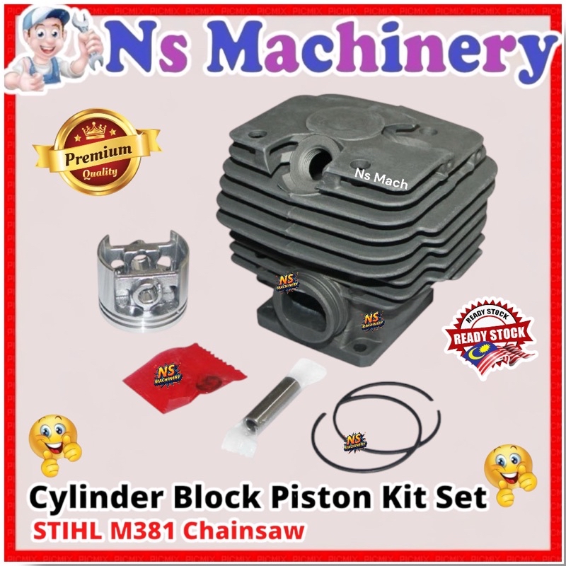Mesin MS381, Stihl Cylinder Block Complete Boring Block SINSO Stihl ...