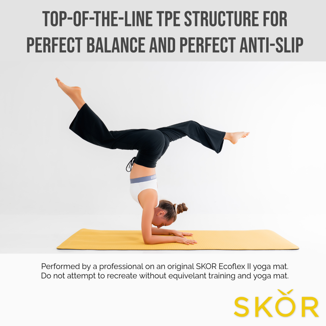 New SKOR Ecoflex II Extra-Wide Anti-Slip TPE Yoga Mat (66cm x 8mm ...