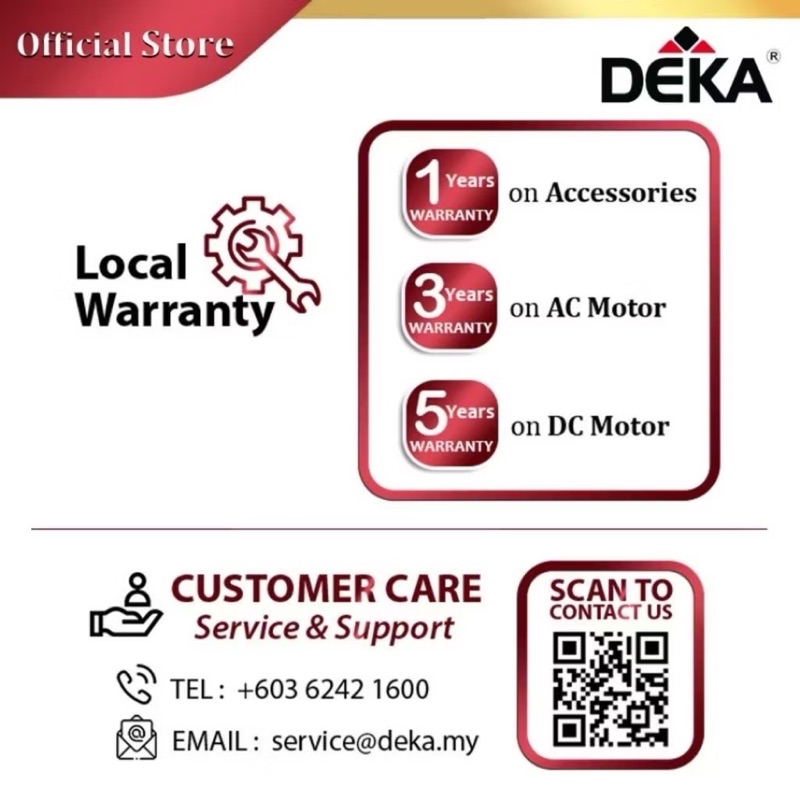 DEKA WF108 WF208R 16" 5 Blades Wall Fan 3 Speeds Control with Remote ...