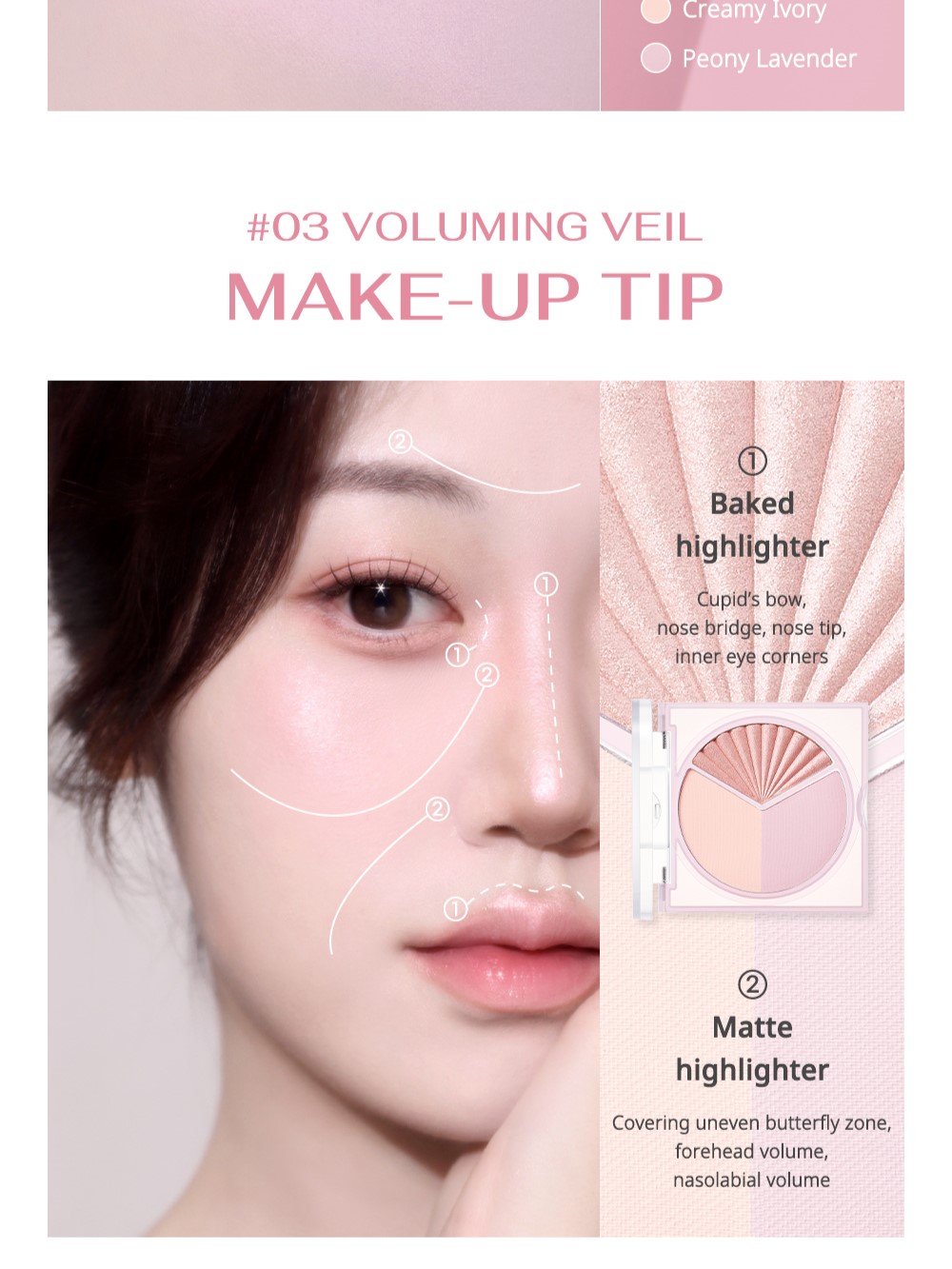PERIPERA V Highlighter (AD) - 3 Color to Choose | Shopee Malaysia