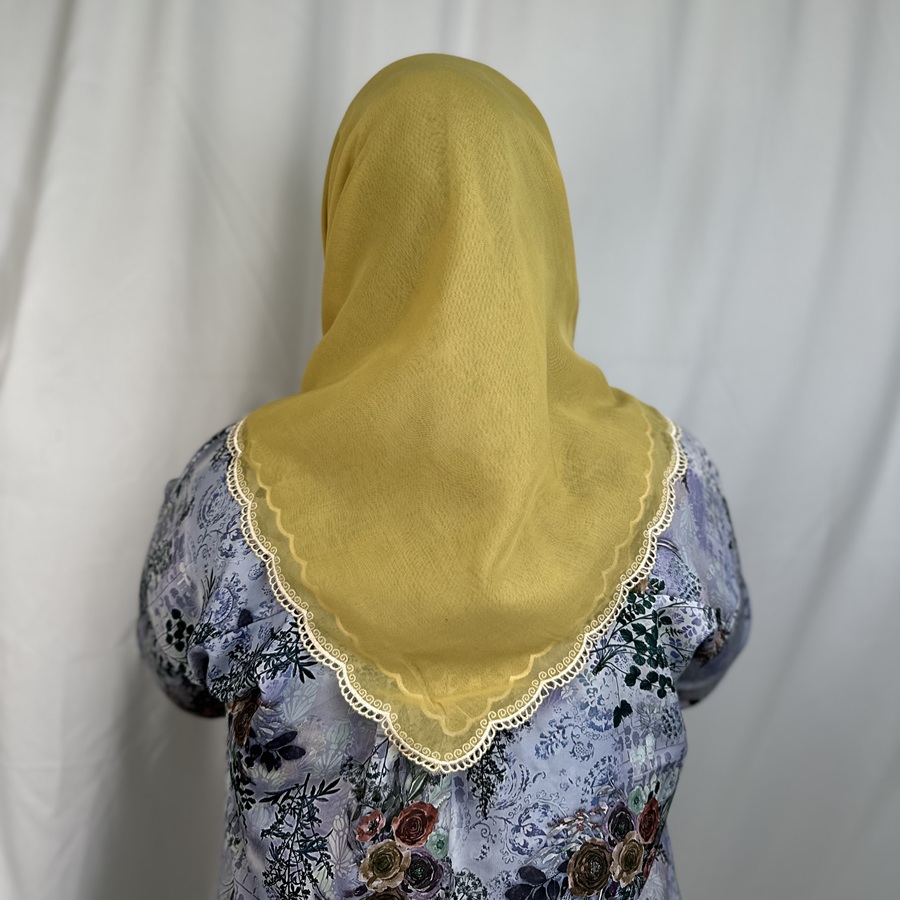 Tudung Bawal Sulam Cotton SOPHIA Embroidery 45" Premium Plain Scarf ...