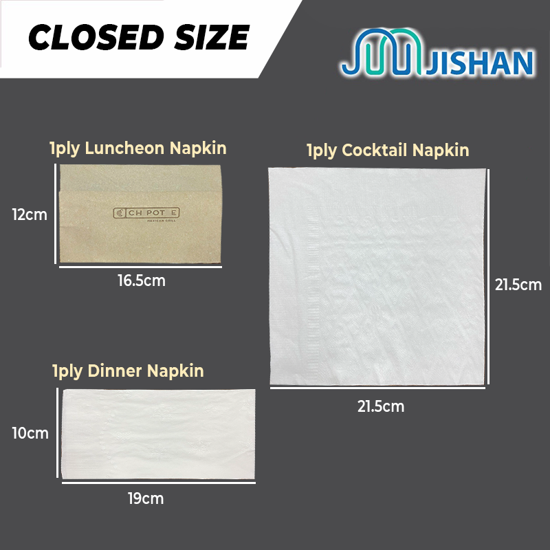 Premium Serviette Napkin / Restaurant Dining Tissue / Brown White Paper ...