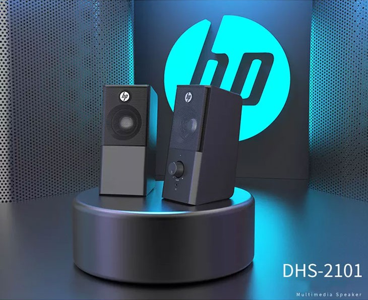 HP DHS-2101 Multimedia Computer Speaker Desktop Office Home Stereo ...