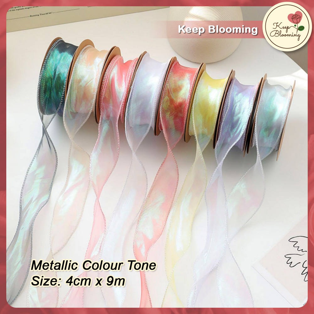 Fishtail Ribbon 4cms x 9m (10 yard) Metallic Colour Lace Reben Mermaid ...