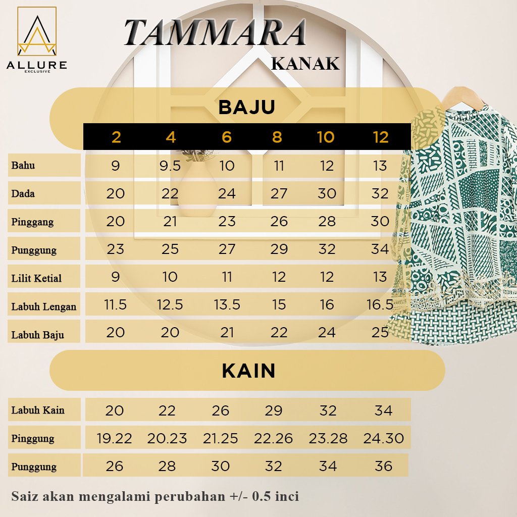 Allure Exclusive - Set Baju Kurung Sulam Tammara 2025 Armani Silk Ibu ...